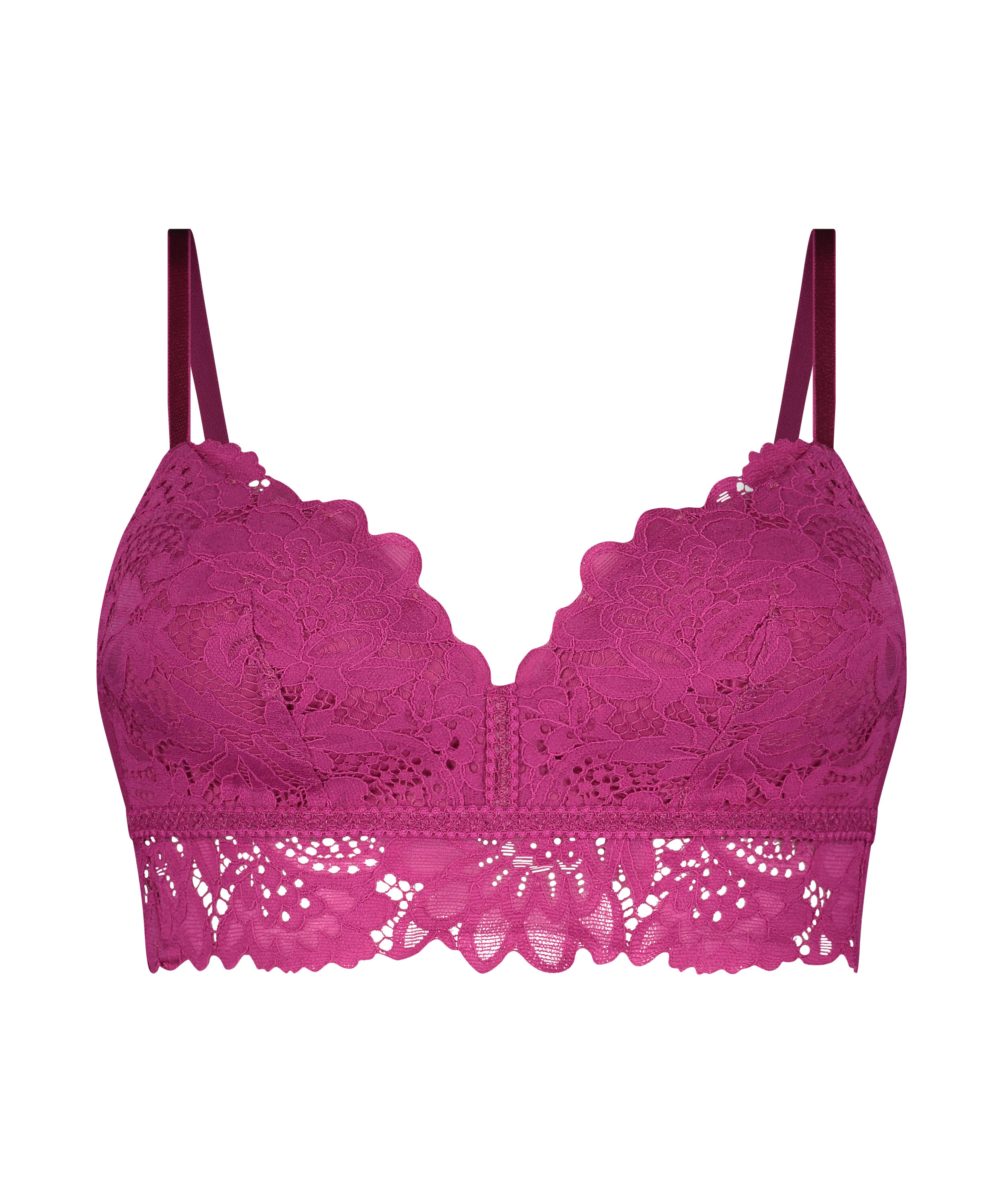 Voorgevormde longline bh zonder beugel Shiloh - Roze - Grote Maten Bh's ...