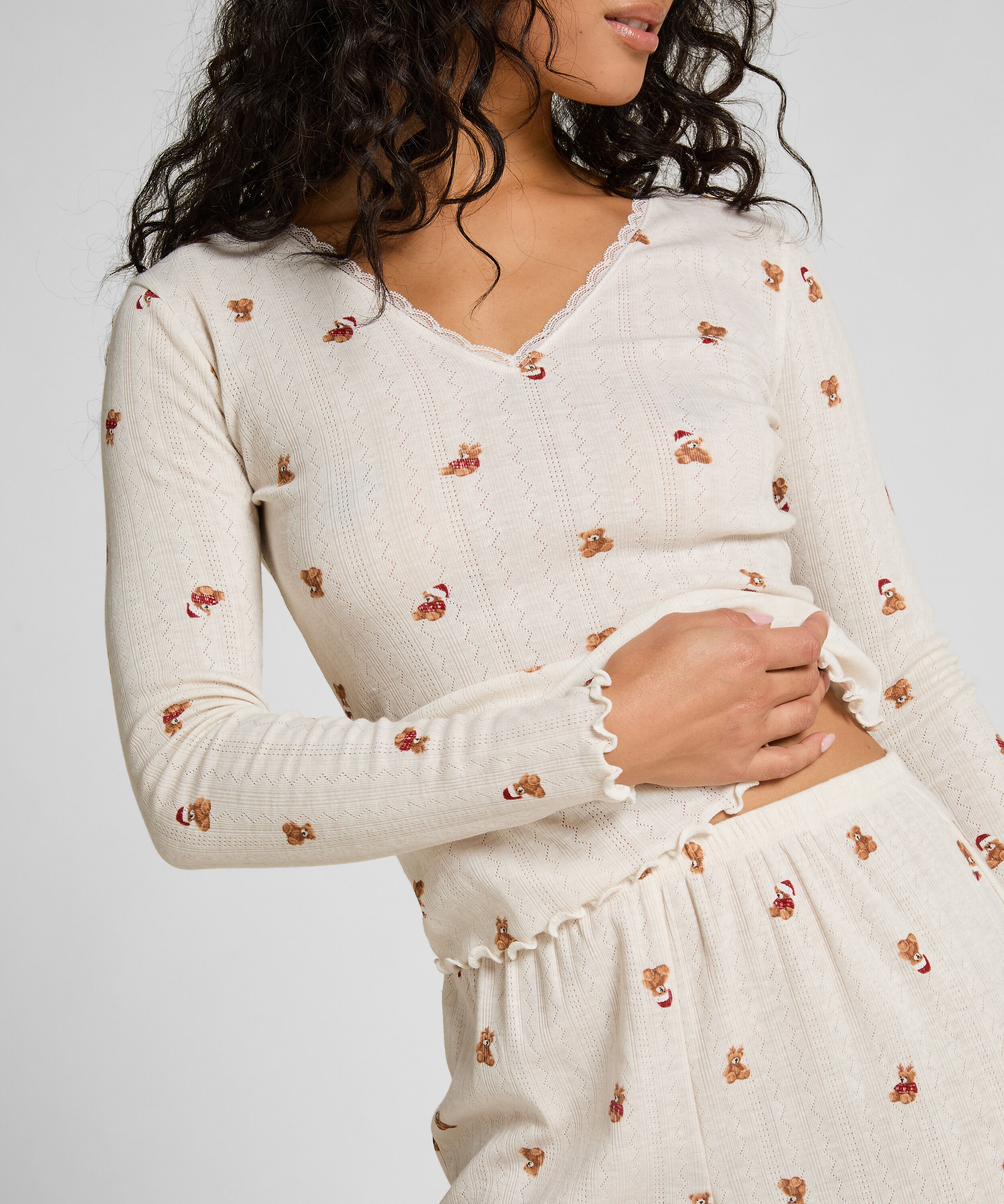 Pointelle Pyjama Set - Pyjama's - Hunkemöller