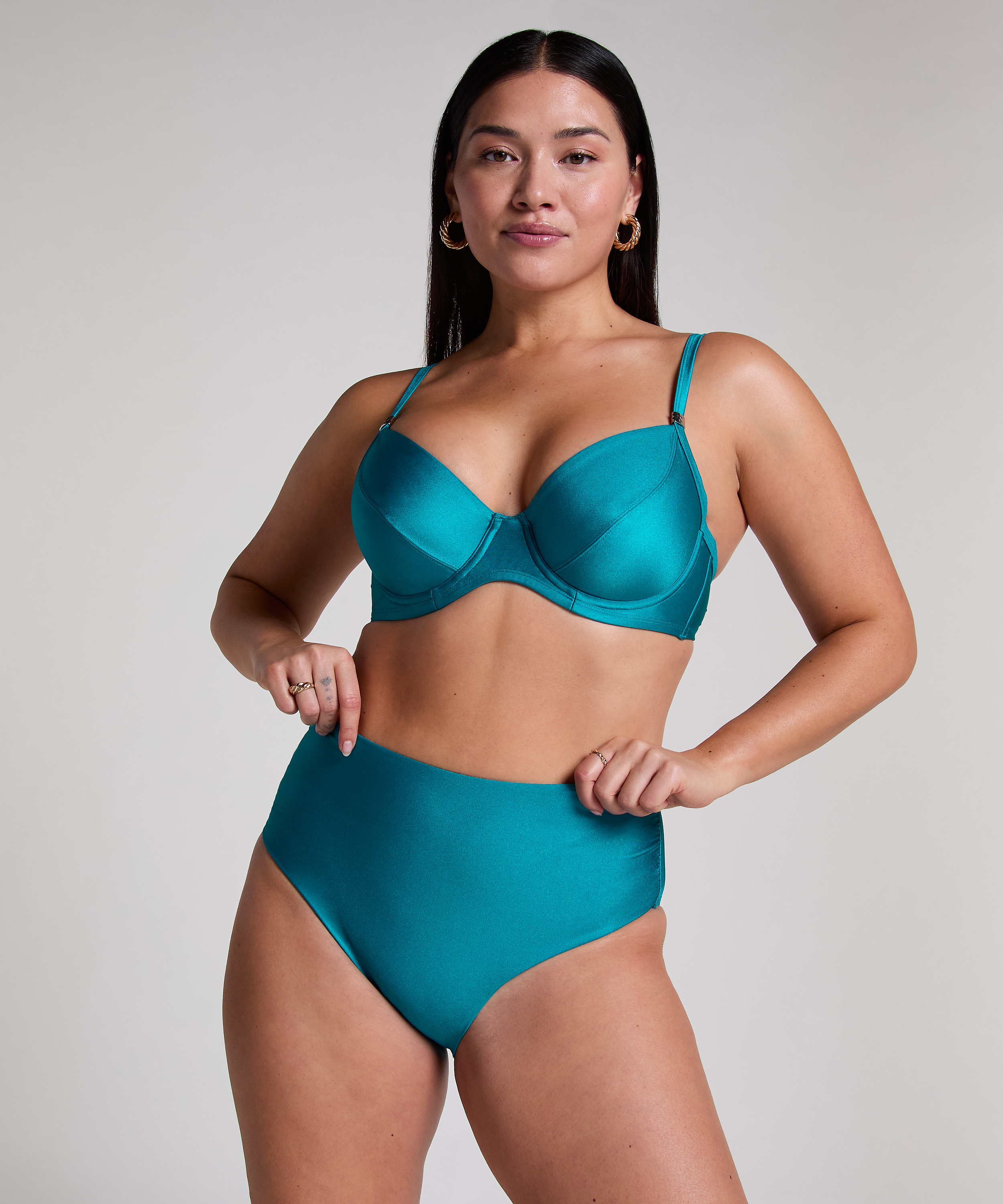 Niet-voorgevormde beugel bikinitop Aqua - Bikinitops voor dames - Hunkemöller